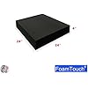 Amazon.com: FoamTouch 4" Thick, 24" Long x 24" Wide Charcoal High ...