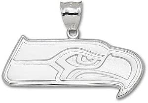 Amazon.com: NFL Seattle Seahawks Logo Giant Pendant - Sterling Silver ...