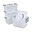 Amazon.com - Leendines 6 Liter Plastic Storage Box, Clear Storage Bin ...