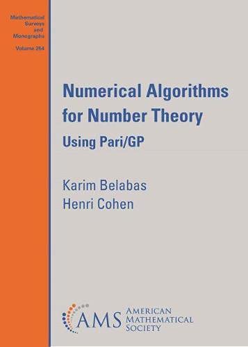 Amazon.com: Numerical Algorithms for Number Theory: Using Pari/GP ...