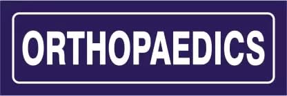Orthopaedics Sign Sticker, Waterproof Sticker Signage | Wall Stickers ...