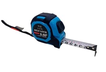 Amazon.co.jp: 三方良し(Sanpouyoshi)セルフロック メジャー 25mm幅5.5m コンベックス セルフストップ 両面目盛 JIS1級規格 0点補正移動爪付 (ブルー1個 ...