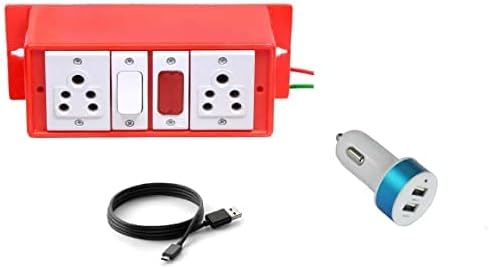 ESPtronics 12v to 220v Converter Inverter Red Gang Box 50 Watt 12v DC ...