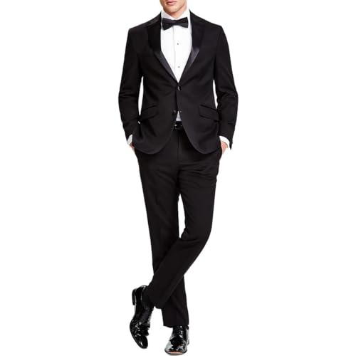 Kenneth Cole REACTION Men's Performance Fabric Tuxedo, Formal Suit for ...