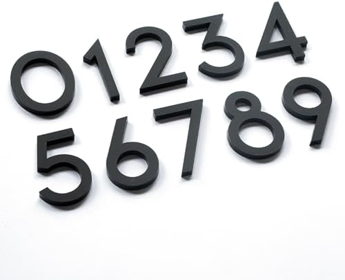 Amazon.com: 2 Inch Self-adhesive Mailbox Numbers, Modern House Numbers ...