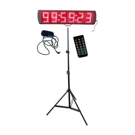 Amazon.com: GAN XIN Portable 5'' High 6 Digits LED Race Clock with Tripod for Running Events ...