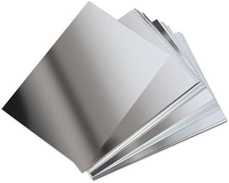 MIVIDE 100 Sheets A4 Silver Card Single Sided, 210x297mm 250gsm Silver ...