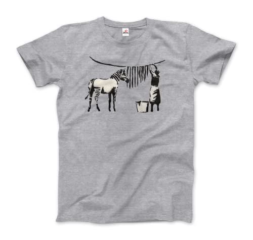 Banksy Zebra Stripes Artwork T-Shirt (Adults, Kids, Short & Long Sleeve ...
