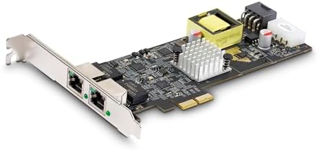 Amazon.com: StarTech.com 2-Port 2.5Gbps NBASE-T PoE Network Card, Dual Intel I225-V, 802.3af/at ...