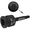 Amazon.com: JEUCLEL T45 1/2-Inch Drive Impact Torx Bit Socket, Cr-Mo ...