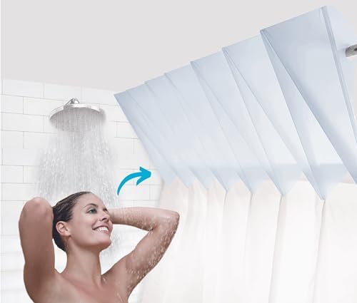 Amazon.com: Curtain Splash Guard Plus with 6x10 Extra Wall Channels