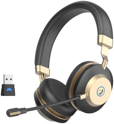 Amazon.com: LEVN Wireless Headset, Bluetooth Headset with Noise ...