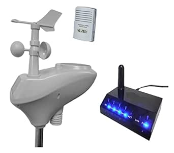 Digital Indoor Outdoor Weather Station Wind Sensor Solar Powered ...