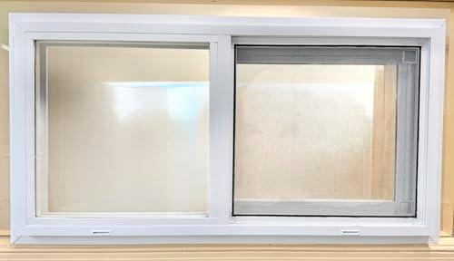 31x16 Sliding Vinyl Window with Nailing Fin (New Construction) - Amazon.com