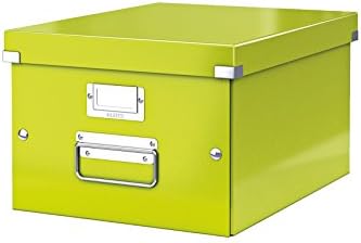 Leitz 60420054 DVD Storage Box, Click and Store Range, Green : Amazon ...