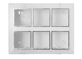 Sappholit Modular Surface Gang Box, White (Silver Line) (12 Module ...