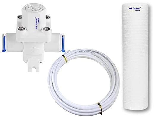 RO Water Pressure Reducing Valve (PRV) + 02m 1/4" Pipe + 01 PP Pre ...