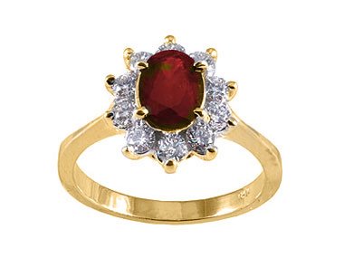 Amazon.com: Ruby Diamond Ring: Clothing, Shoes & Jewelry