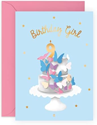 Central 23 Ninth Birthday Card for Girls - Happy 9th Birthday - Age 9 ...