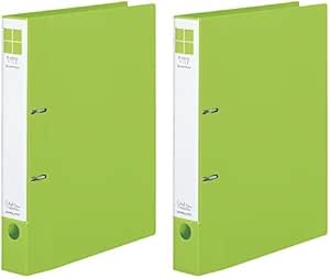Amazon | コクヨ(KOKUYO) Dリングファイル スムーススタイル A4 2穴 300枚収容 黄緑 フ-UDS430YG (× 2) | D型リングファイル | 文房具・オフィス用品