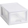 Amazon.com: Sterilite 6 Quart Stacking Storage Drawer, Stackable ...