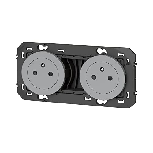 Legrand LEG95248 2X2P Double Socket 2P + T Pre-Wired Dooxie Surface 16A ...