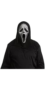 Amazon.com: Fun World Ghost Face Bloody Bling Mask and Knife Set ...