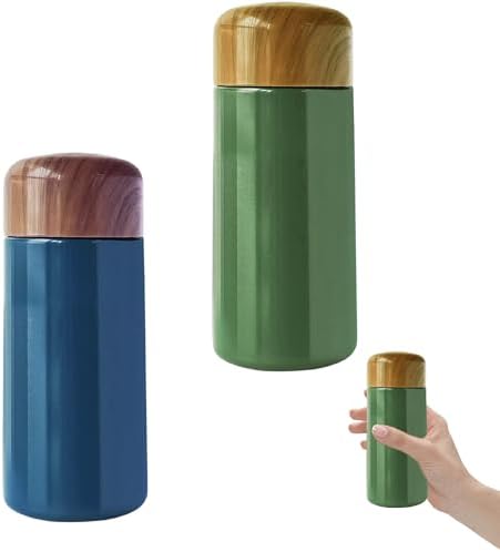 2 Pcs 150ML Small Water Bottle, Portable Vacuum Flask for Hot Cold ...