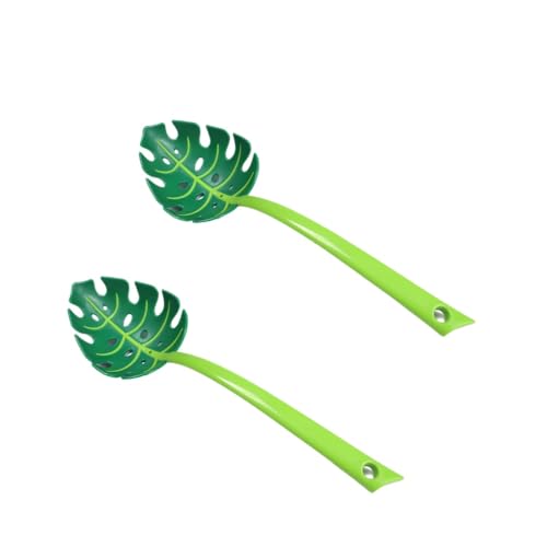 Amazon.com: JPEOKOV 2 Pcs Jungle Spoon Green Leaf Spoon Turtle Back ...