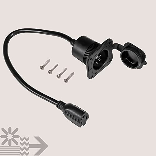 Snapklik.com : True MODS 15A AC Port Plug Flanged Inlet Socket Shore ...