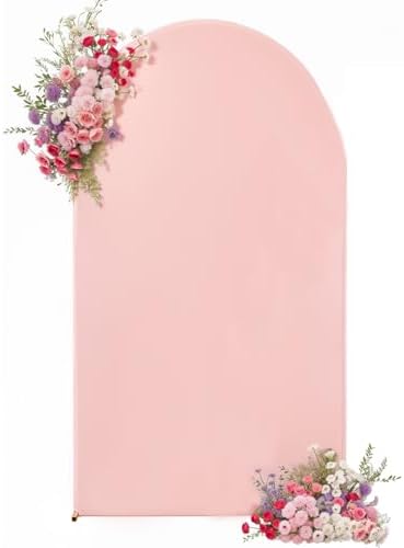 Amazon.com : Dusty Pink Arch Backdrop Cover 7.2FT Birthday Party Arch ...