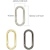 Amazon.com: 15 Pieces Oval Metal Snap Clip Hooks and Key Ring Buckle ...