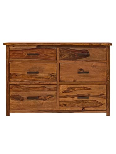 GateWay Furniture Solid Sheesham Wood Chest of Drawers for Bedroom and ...