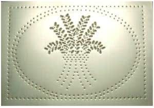 Amazon.com : Horizontal Wheat Pattern Pie Safe Tin Panel | Pack of 4 ...