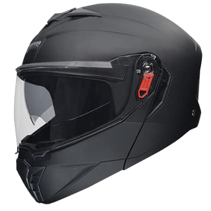 STUDDS Trooper Full FACE Helmet MATT Black XL : Amazon.in: Car & Motorbike