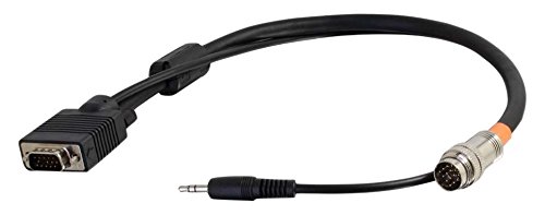 Amazon.com: C2G 0.5M RapidRun Series HD15 VGA to 3.5mm AUX & 15 Pin PC ...