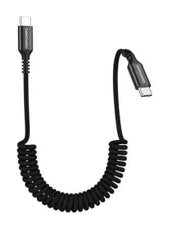 CableCreation Coiled USB C to USB C Cable, Charger Cable for CarPlay ...