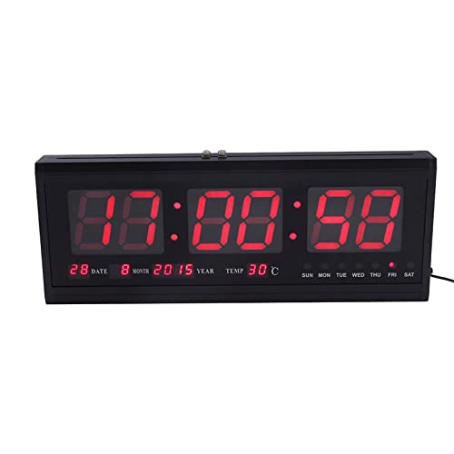 LED Wall Timer Large Digital LED Wall Clock Bright and High Contrast ...
