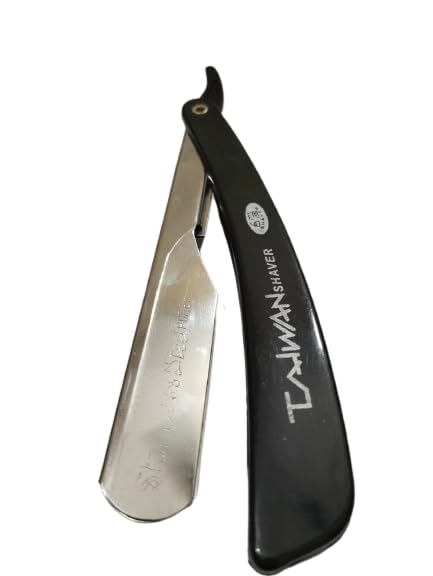 Black TAIWAN Barber Shaving Razor Personal Stainless Steel Sliding ...