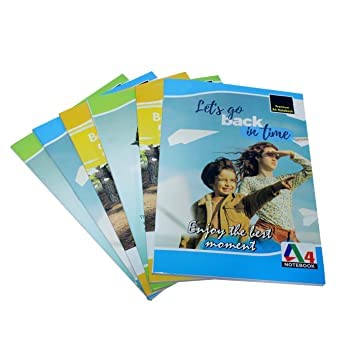 KAVIN Long Notebook Single Line Notes Writing Register For Kids Boys ...