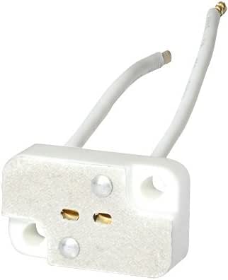 Pack of 10 G4 / GX5.3 / GY6.35 Lamp Sockets, Ceramic Socket for Halogen ...