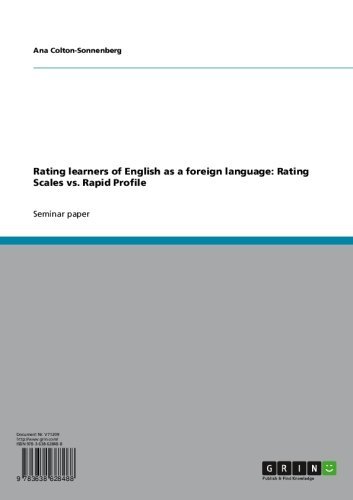 Rating learners of English as a foreign language: Rating Scales vs ...