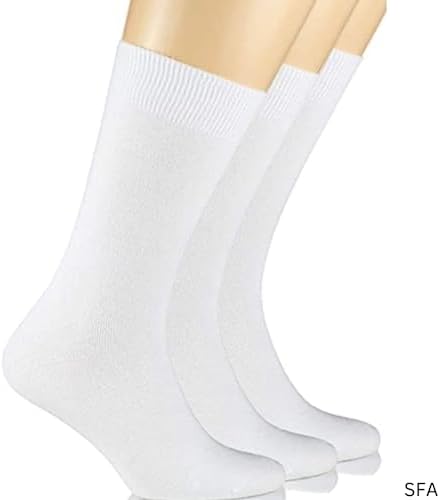 White Socks Men 6-11 multipack 6 Pairs of White Socks Mens Socks White ...