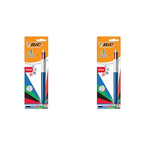 Snapklik.com : BIC 4-Color Original Retractable Ball Pens, Medium Point ...
