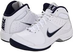 Nike Men's OVERPLAY VI BASKETBALL SHOES 9.5 (WHITE/MID NAVY/WHITE ...