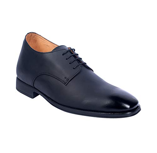 Buy Revox Height Increasing Black Formal Toe Shine Elevator Shoes for ...