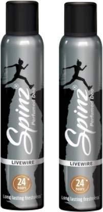 Spinz Livewire Deodorant Body Spray Pack of 2 Combo (150ML each ...