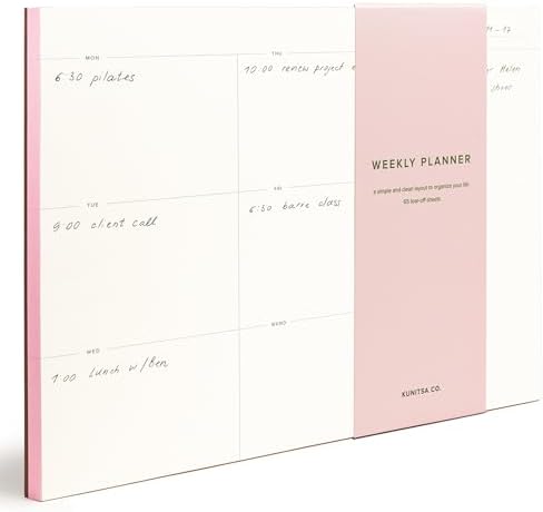 Amazon.com : Weekly To-Do List Notepad – Desk Pad for Work and Study ...