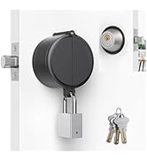 AST Round Deadbolt Lockout Device with Padlock and 3 Brass Keys, No ...