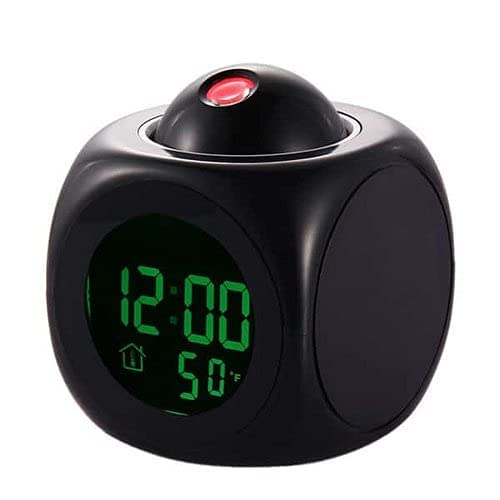 Buy Anknhib Digital LCD Projector Alarm Clock Wall Projection LCD ...